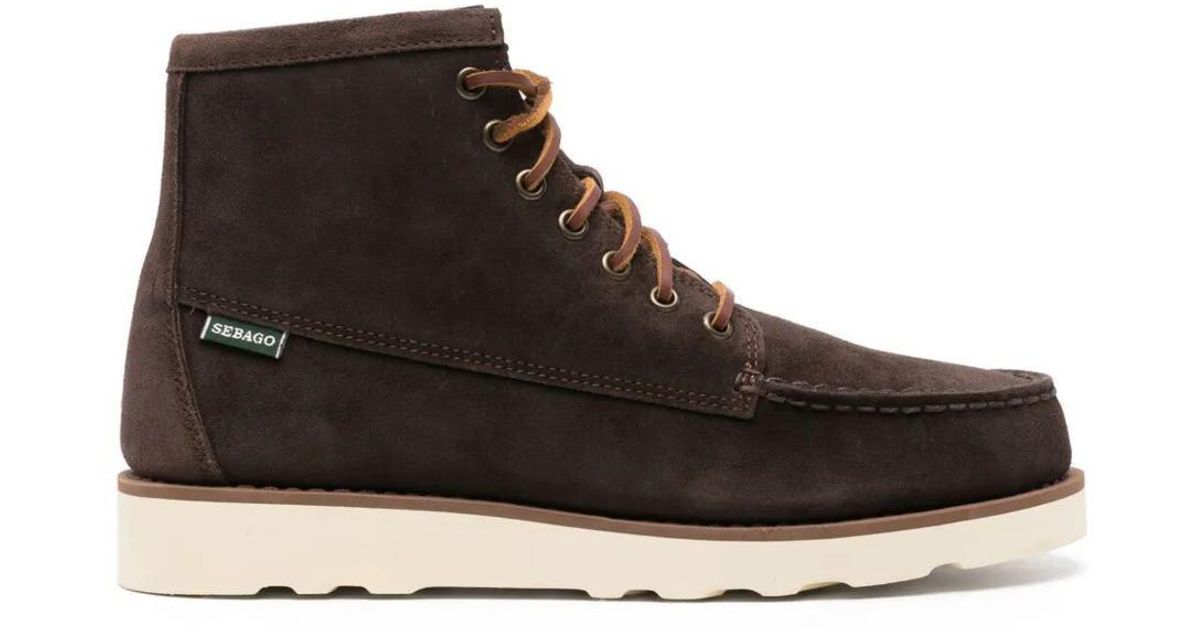 Sebago "tala Mid Suede" Lace Up Boots Shoes in Brown for Men | Lyst UK