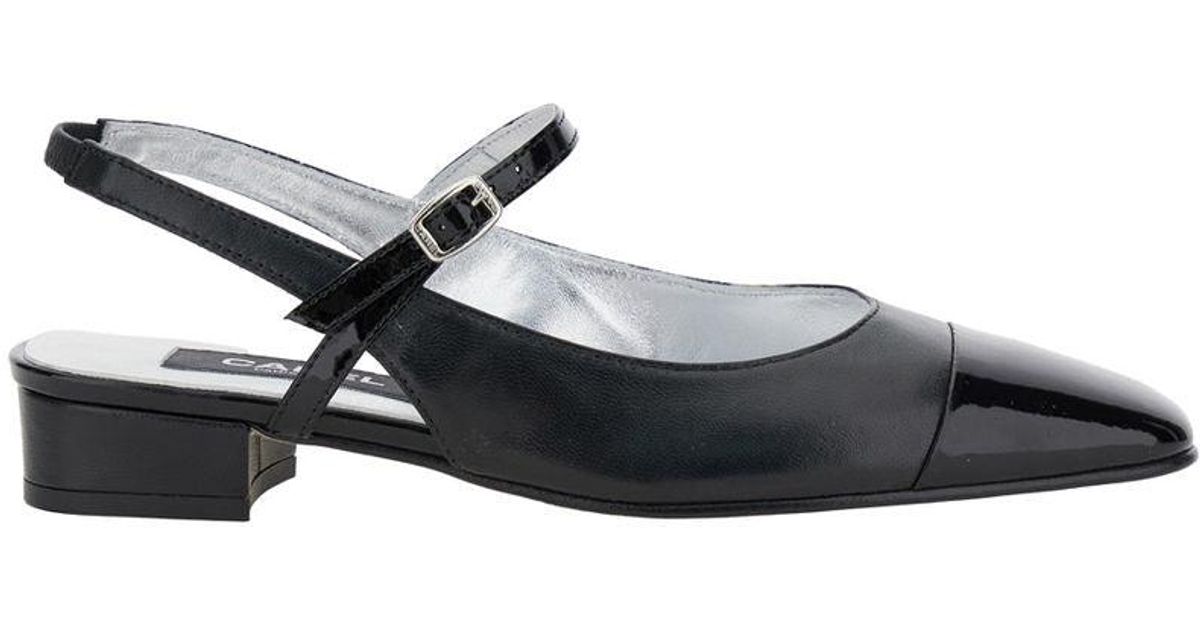 CAREL PARIS 'Oceano' Slingback Ballet Shoes in White | Lyst