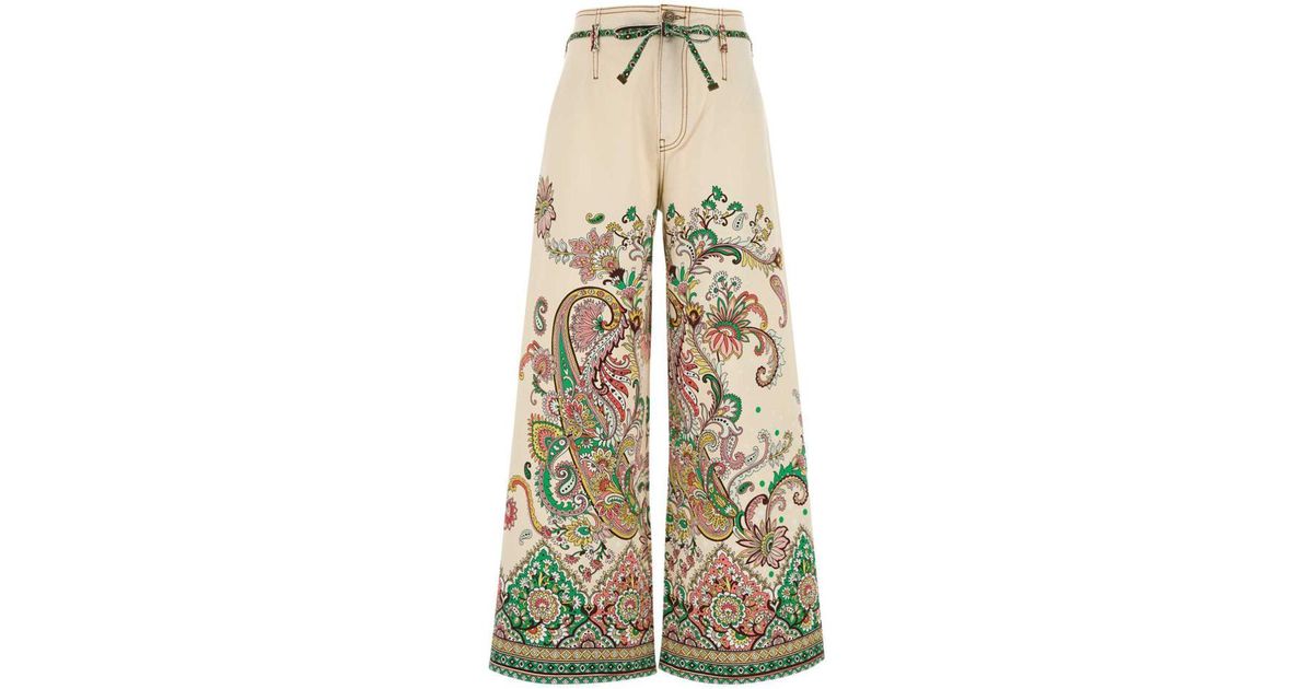 Etro Pants in White | Lyst