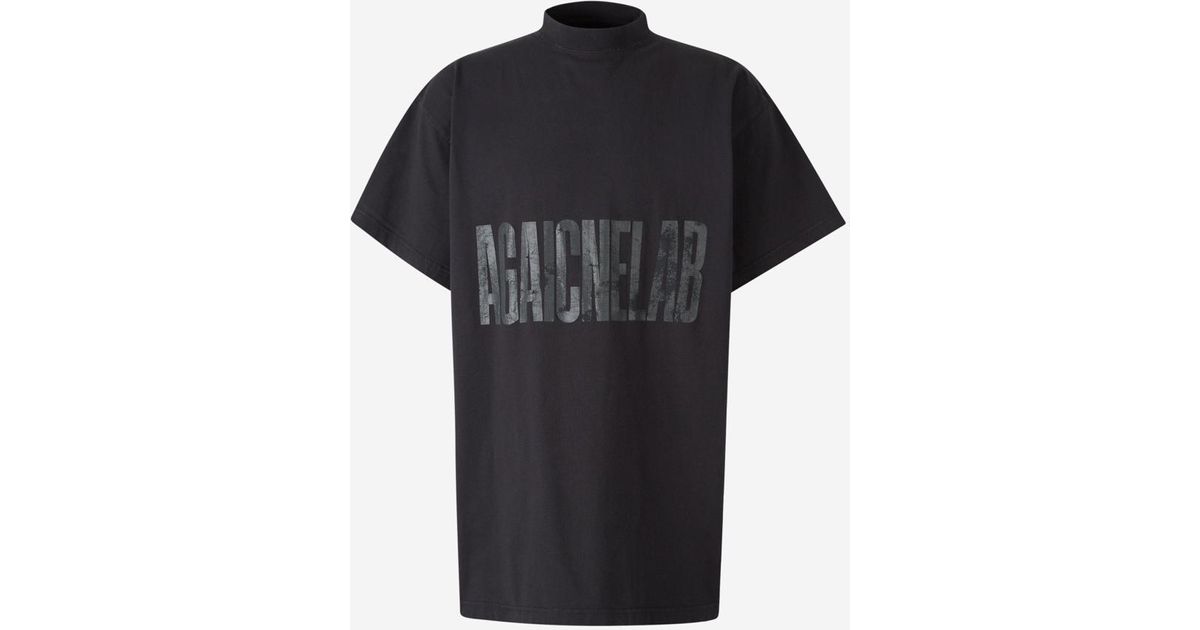 Balenciaga Oversized Logo T-shirt in Black for Men | Lyst