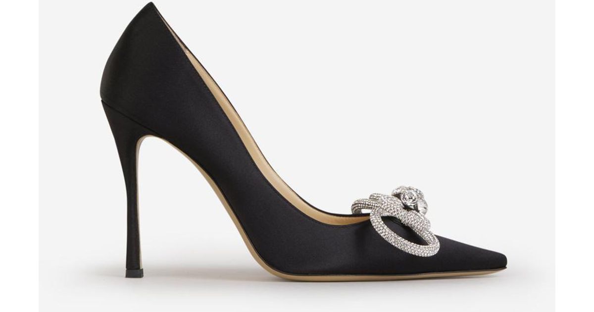 Mach & Mach Double Bow Salon Shoes in White | Lyst