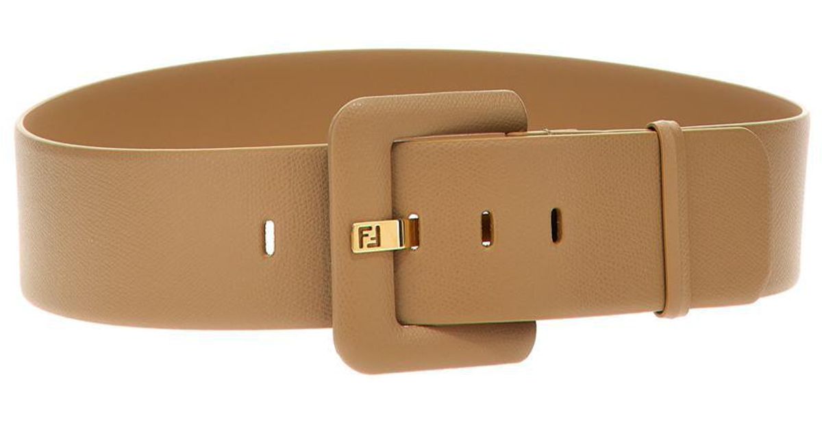 Fendi Leather Pin Buckle Belt in Brown | Lyst
