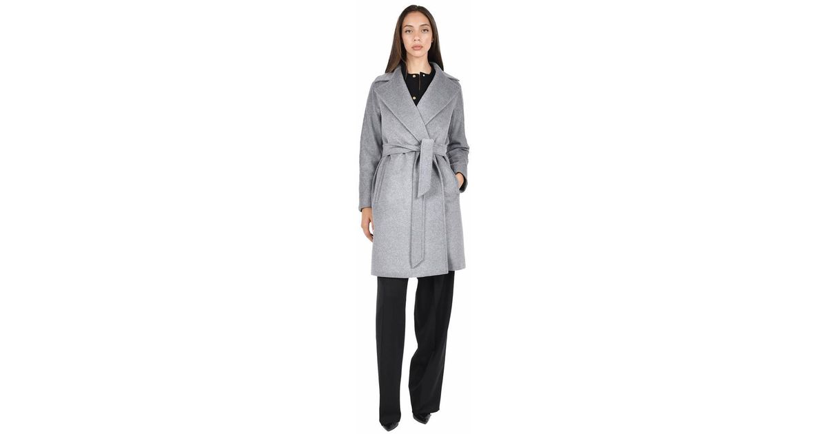 Max Mara Studio Coat in Grey | Lyst UK