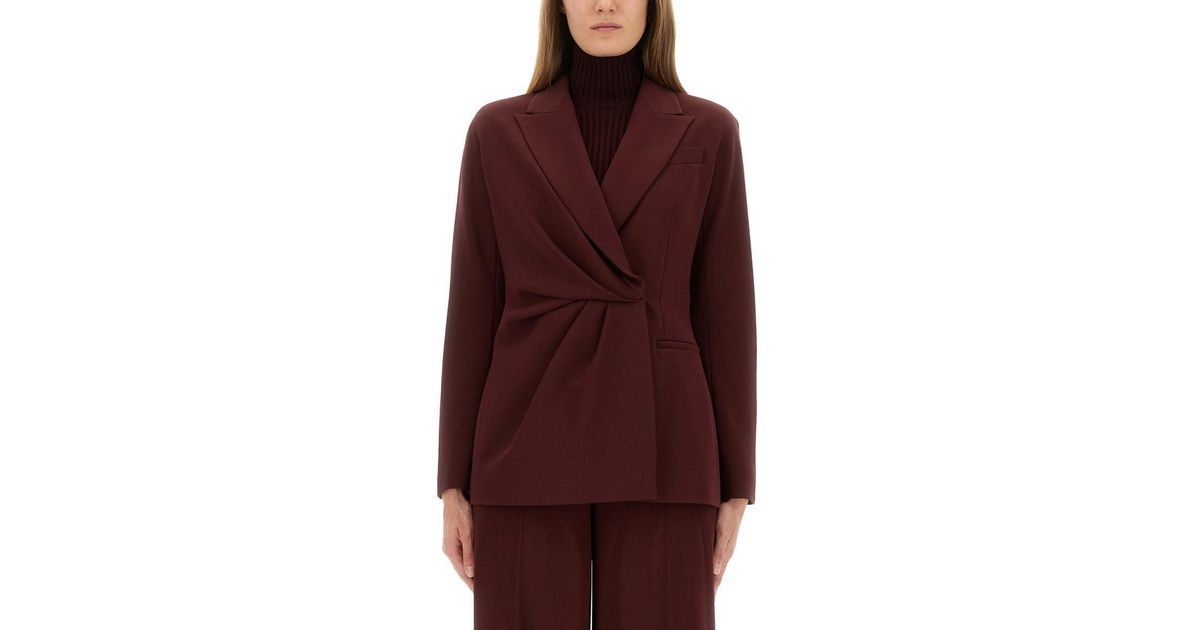 Max Mara "Piano Wing" Jacket in Red | Lyst UK