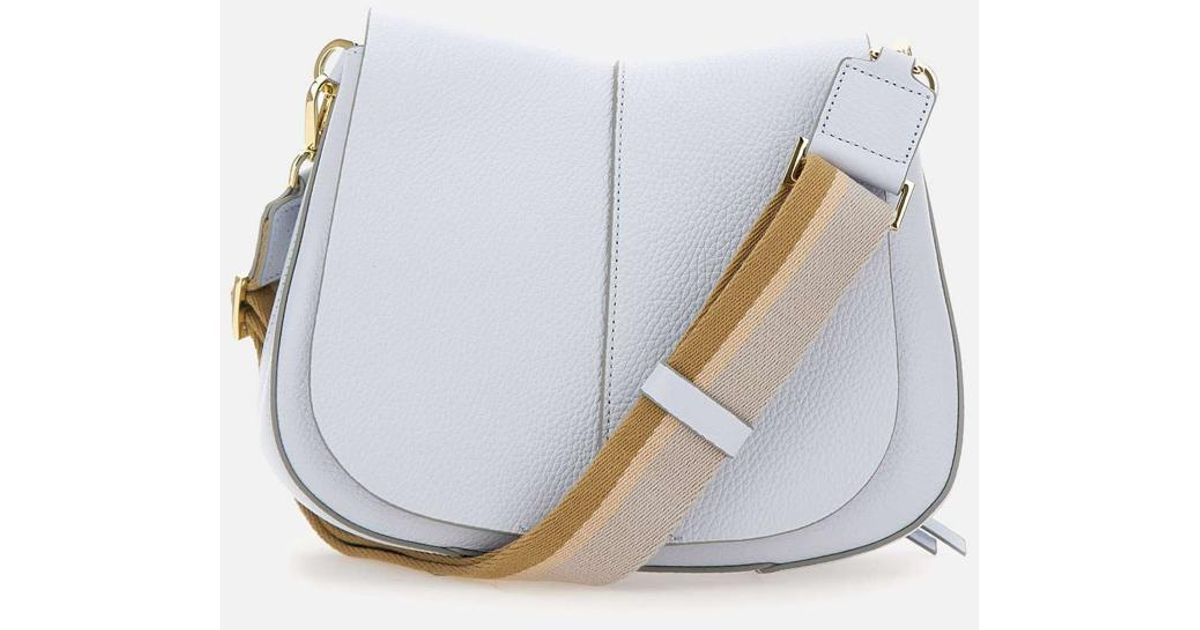 Gianni Chiarini Pastel Leather Shoulder Bag in Blue | Lyst UK