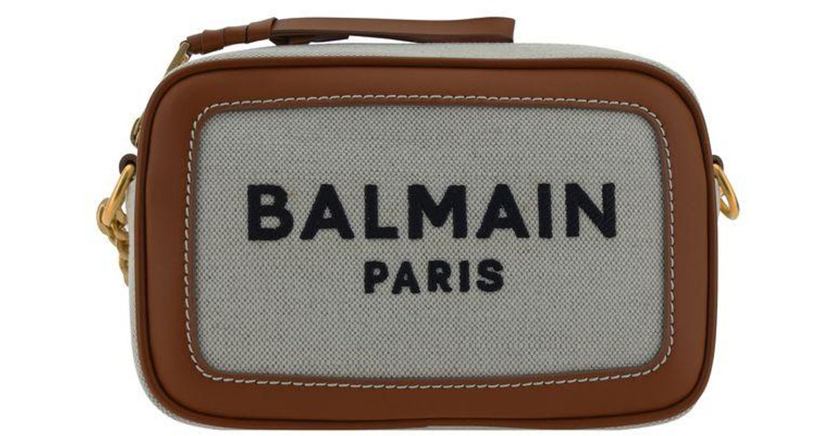 Balmain B-Army Crossbody Bag in Gray | Lyst