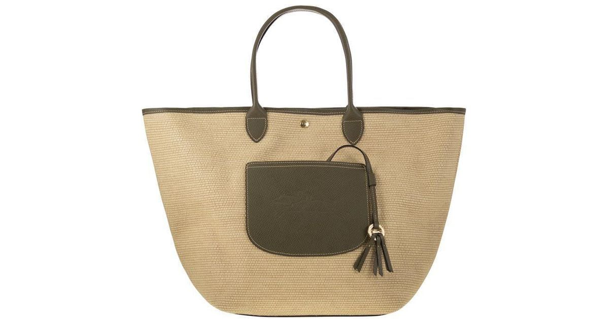 Longchamp Le Panier Pliage in Green | Lyst