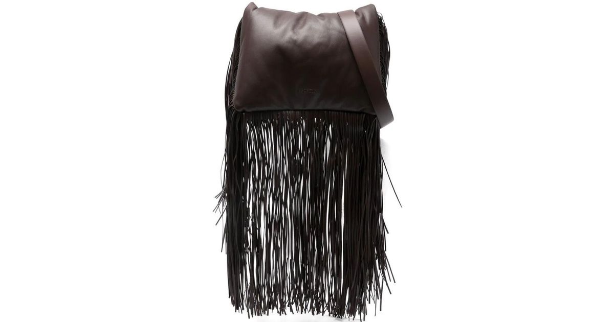 Sportmax "Soffyfringes" Maxi Soft Fringes Bag Bags in Black | Lyst UK