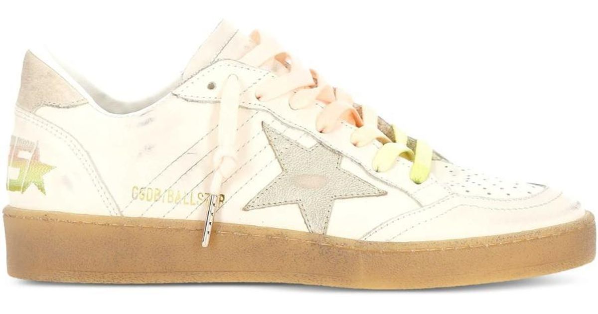 Golden Goose Ballstar Shoes in Natural | Lyst UK