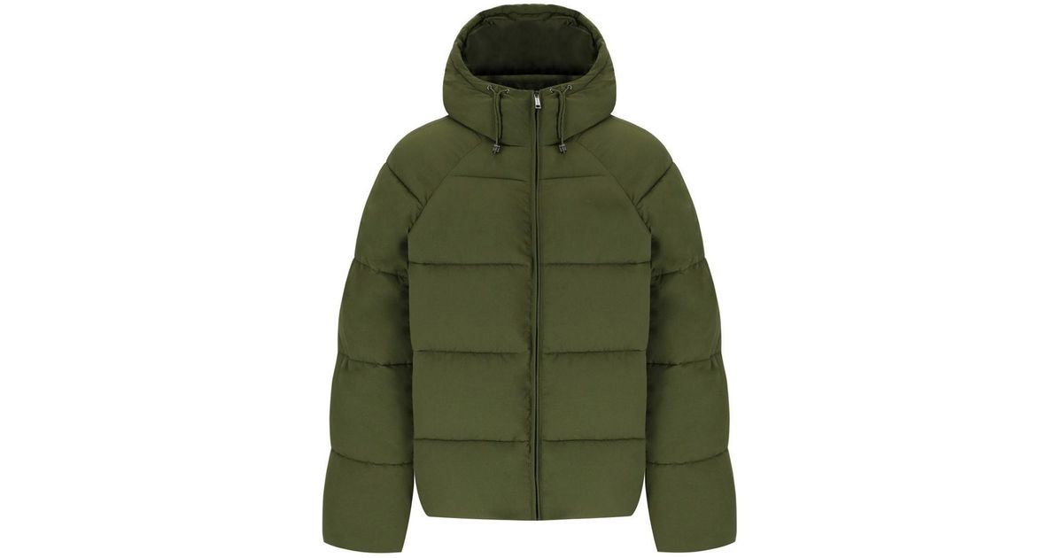 Daily Paper Relaxed Hooded Padded Jacket in Green for Men | Lyst