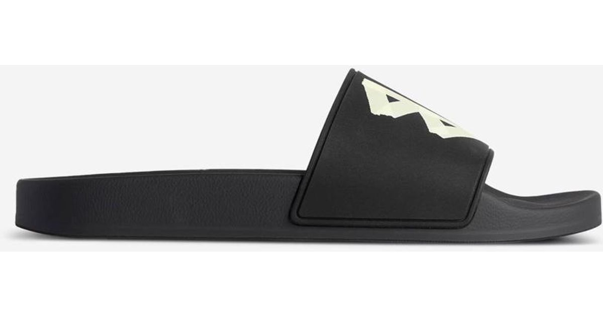 Balenciaga Slide Logo Flip Flops in White for Men | Lyst