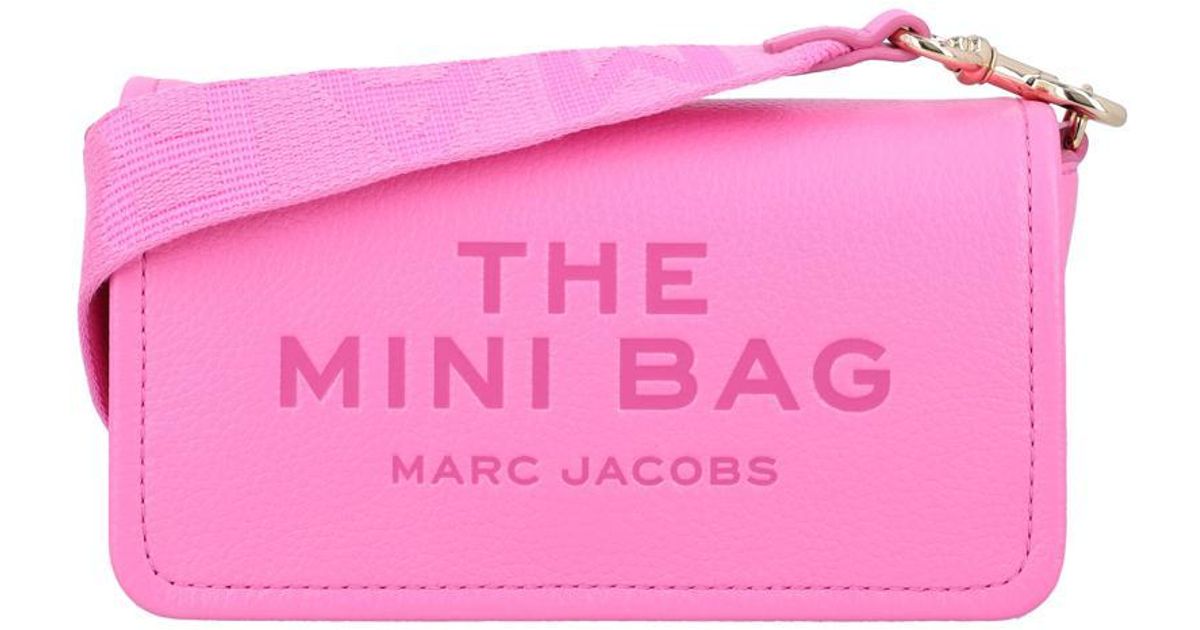 Marc Jacobs The Leather Mini Bag in Pink | Lyst