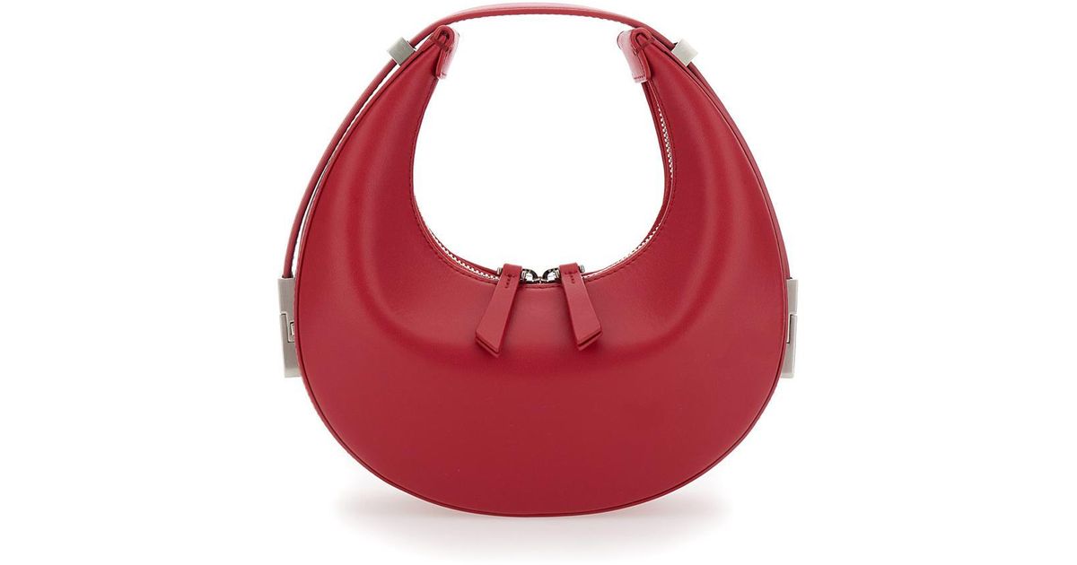OSOI 'Mini Toni' Shoulder Bag With Engraved Logo in Red | Lyst UK