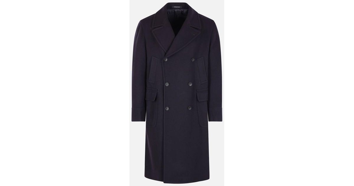 Tagliatore Coats in Blue for Men | Lyst UK