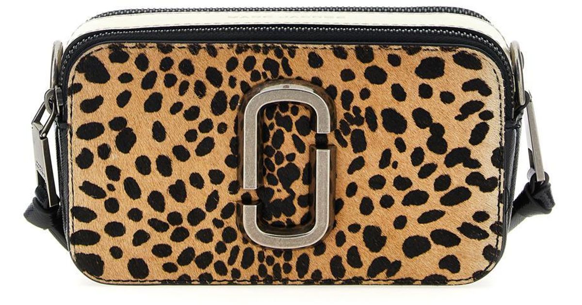 Marc Jacobs 'The Cheetah Snapshot' Crossbody Bag in Metallic | Lyst UK