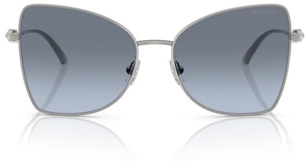 Jimmy Choo Sunglasses in Grey | Lyst UK