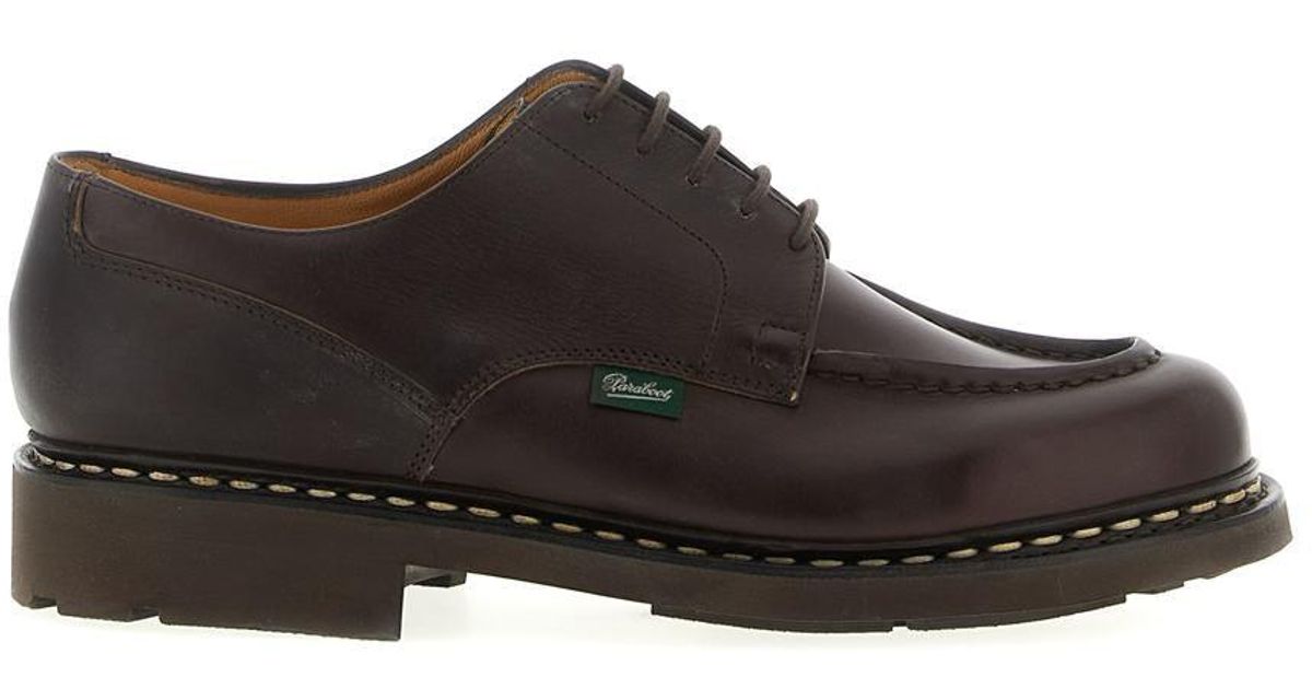 Paraboot 'Chambord' Derby Shoes in Brown for Men | Lyst UK