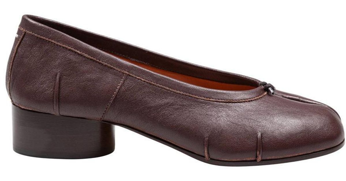 Maison Margiela Ballerina Shoes in Brown | Lyst UK
