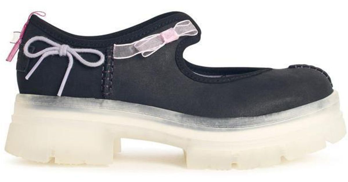 UGG 'Areum Mary Jane' Leather Sneakers in Blue | Lyst