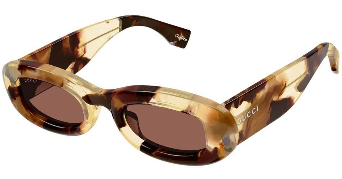 Gucci Sunglasses in Brown | Lyst