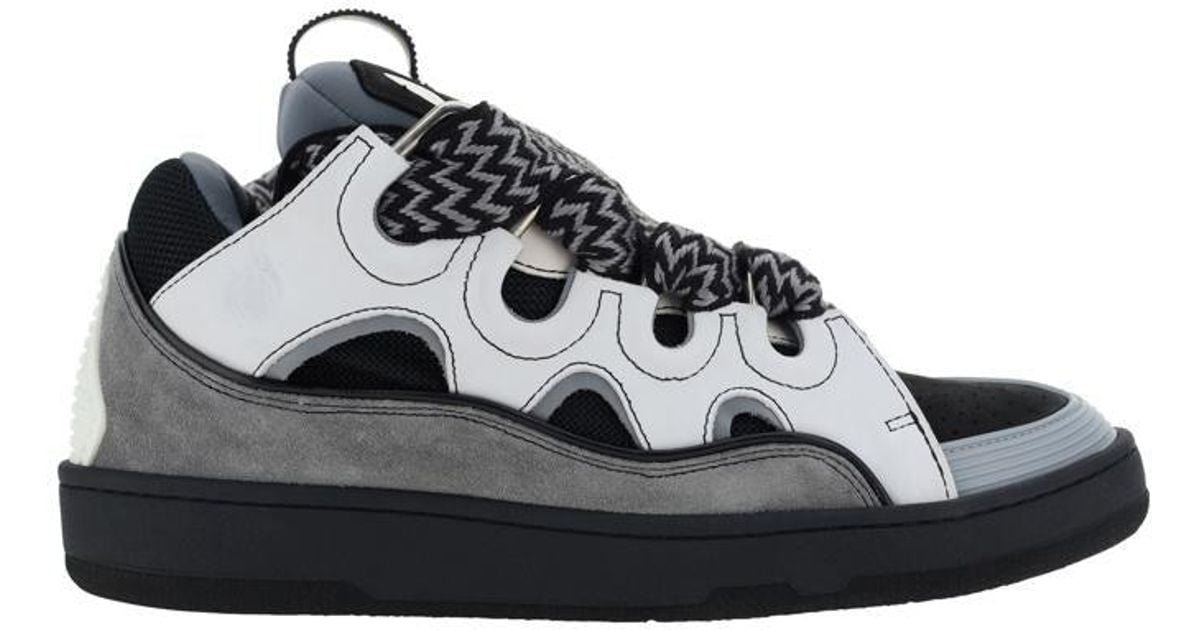Lanvin Curb Sneakers in White for Men | Lyst