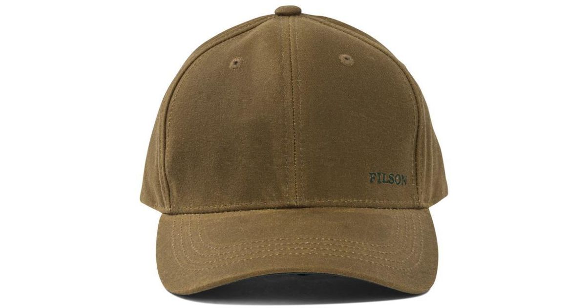 Filson "Oil Tin Logger" Trucker Hat in Green for Men | Lyst UK