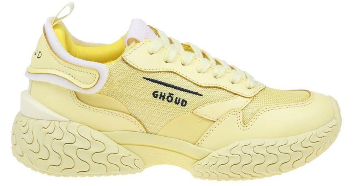 GHŌUD Ghōud Sneakers In Leather And Fabric in Yellow | Lyst