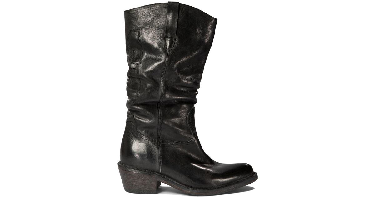 Moma "Cowboy" Cowboy Boots in Black | Lyst
