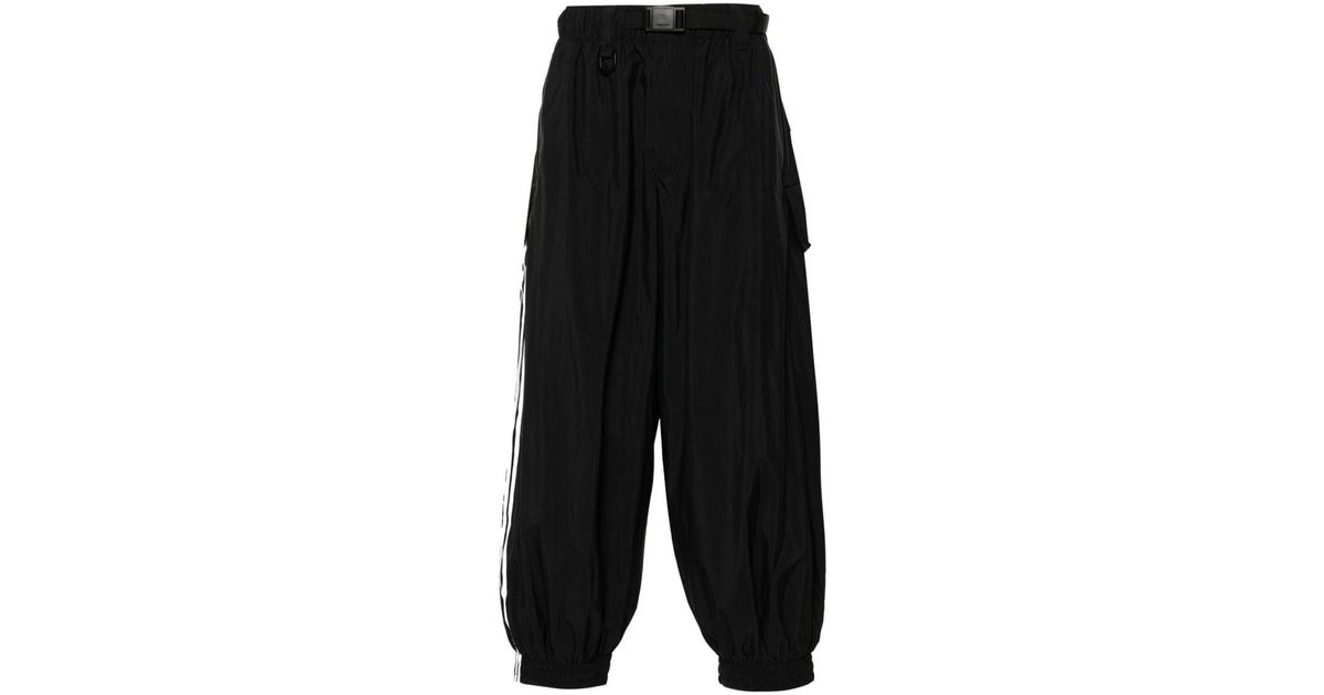 Y-3 Y-3 Allover Print Nylon Shell Pants in Black for Men | Lyst
