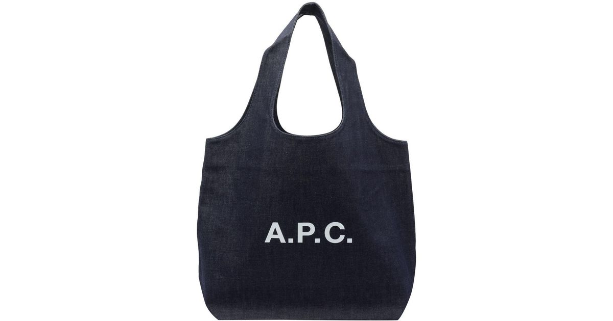 A.P.C. Ninon Tote Bag in Blue | Lyst UK