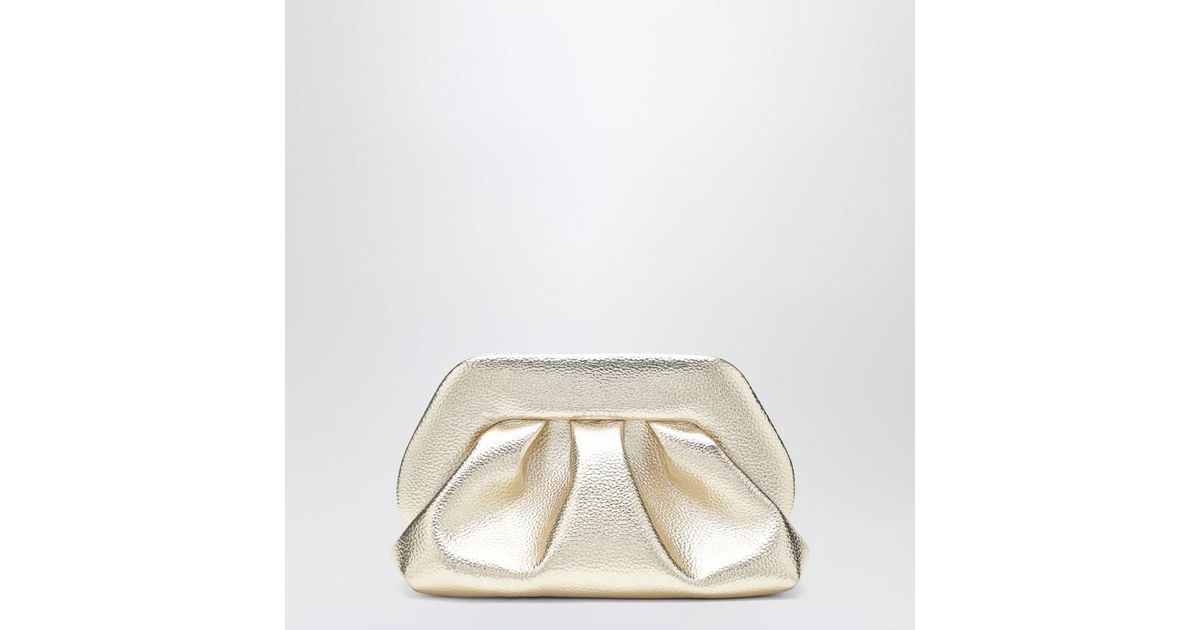 THEMOIRÈ Golden Tia Clutch in Natural | Lyst UK