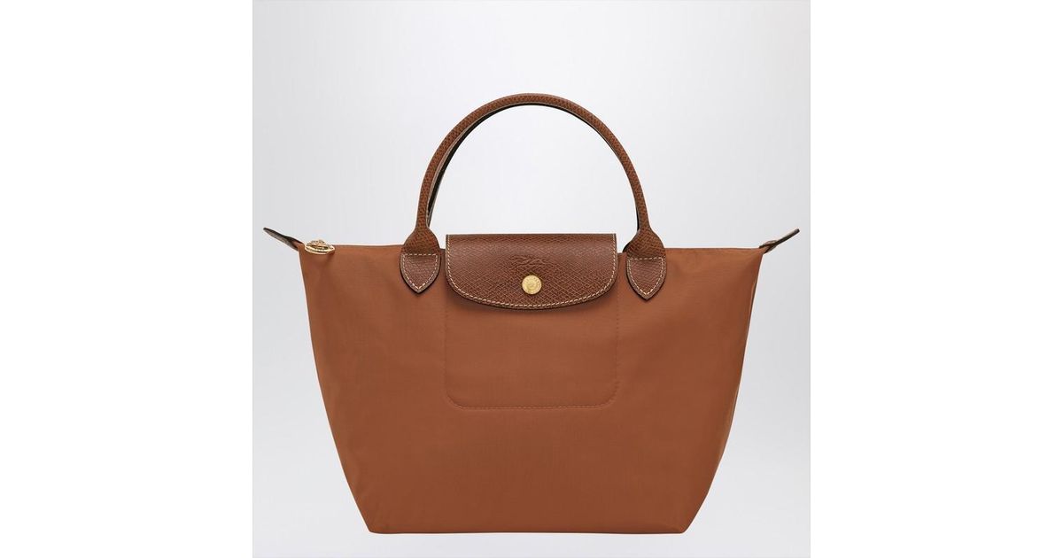 Longchamp Cognac-Coloured Le Pliage Original S Bag in Brown | Lyst UK