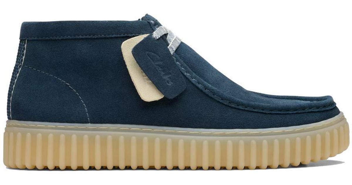 Clarks Torhill Hi Shoes in Blue for Men | Lyst
