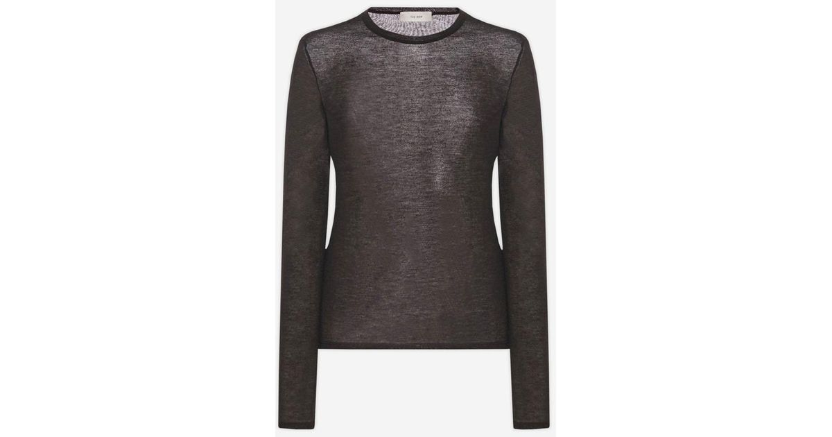 The Row Inverness Cashmere Sweater in Black | Lyst