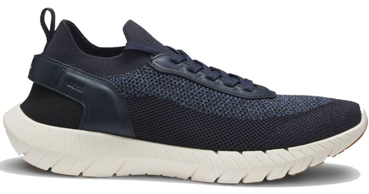 BOSS Boss Motion Shoes in Blue for Men | Lyst UK