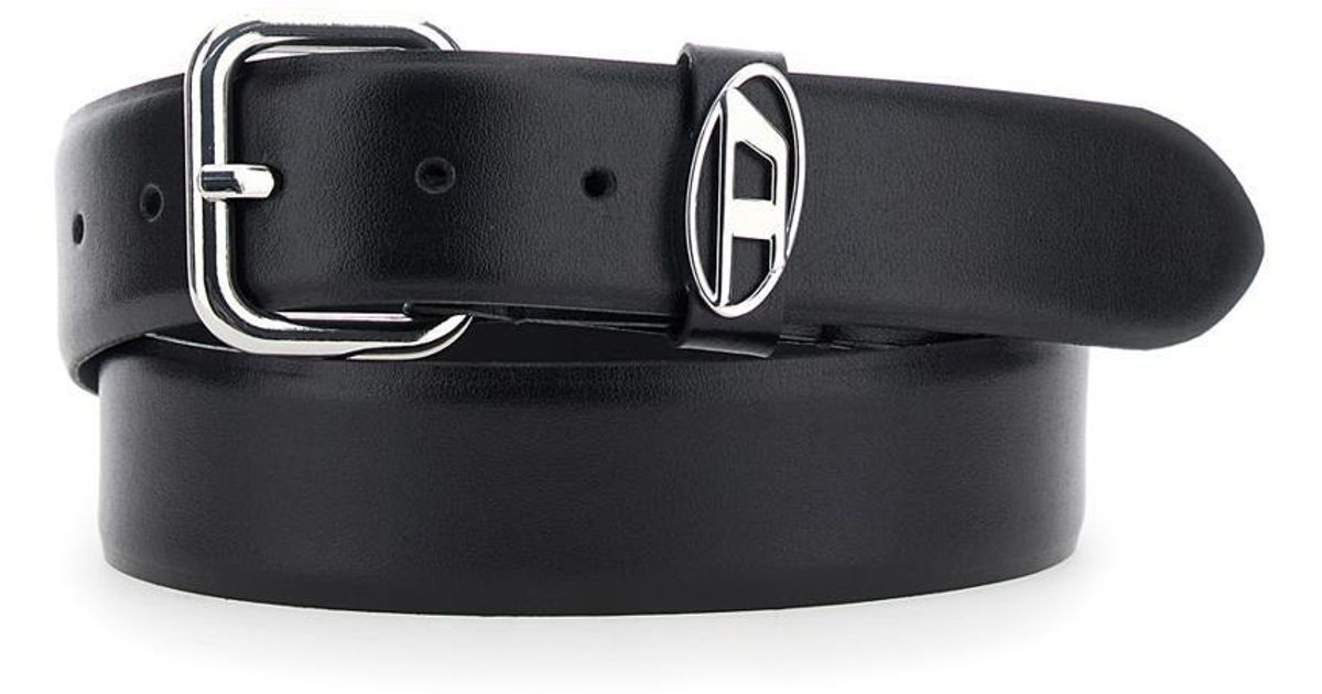 DIESEL Belt With 1Dr Buckle in Black for Men | Lyst UK