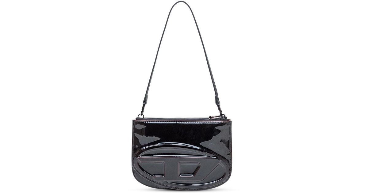 DIESEL Bag 1dr Twin In Black Patent Leather | Lyst