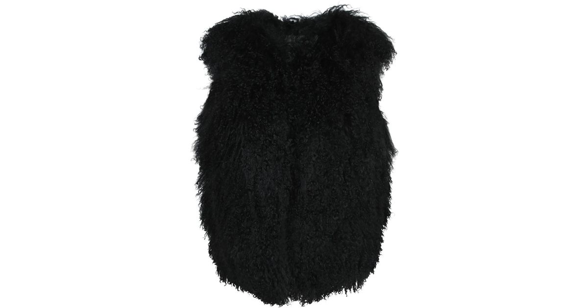Yves Salomon Vests in Black | Lyst UK