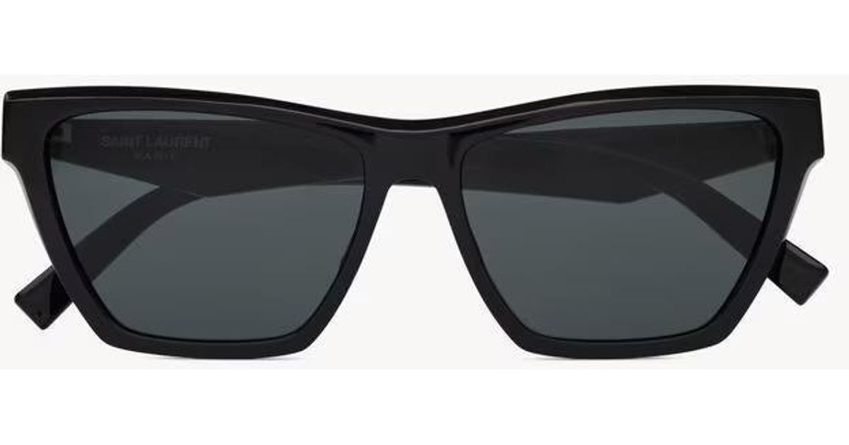 Saint Laurent "Sl M103" Sunglasses in Black | Lyst UK