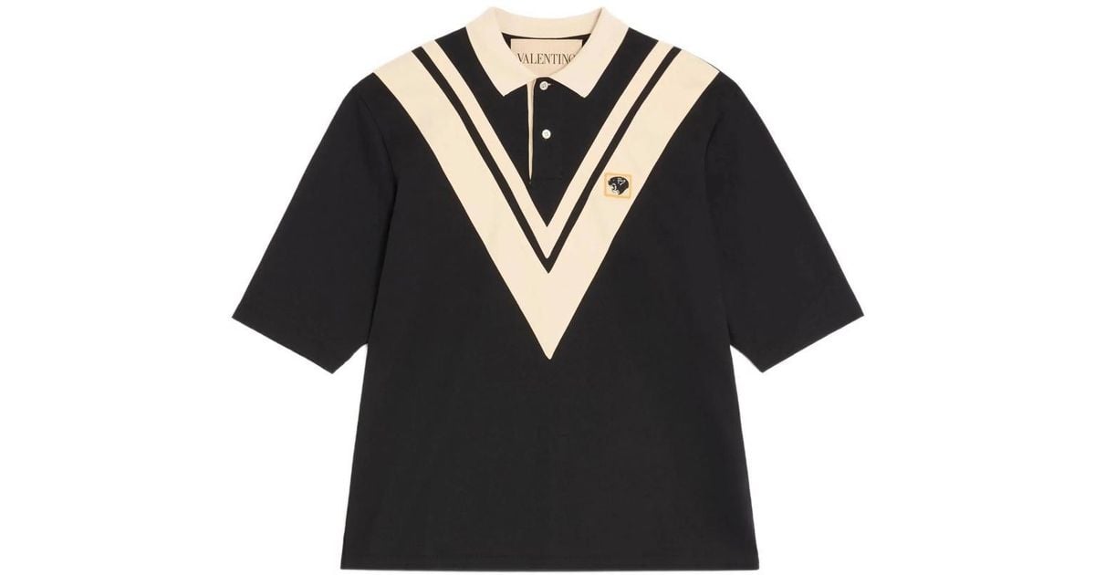 Valentino Garavani Polo Clothing in Black for Men | Lyst UK