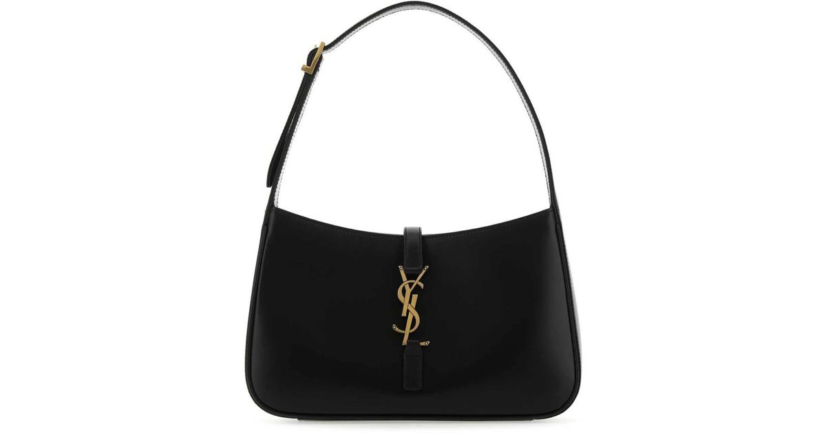 Saint Laurent Bo Mng Le 5A7 Queens Calf in Black | Lyst