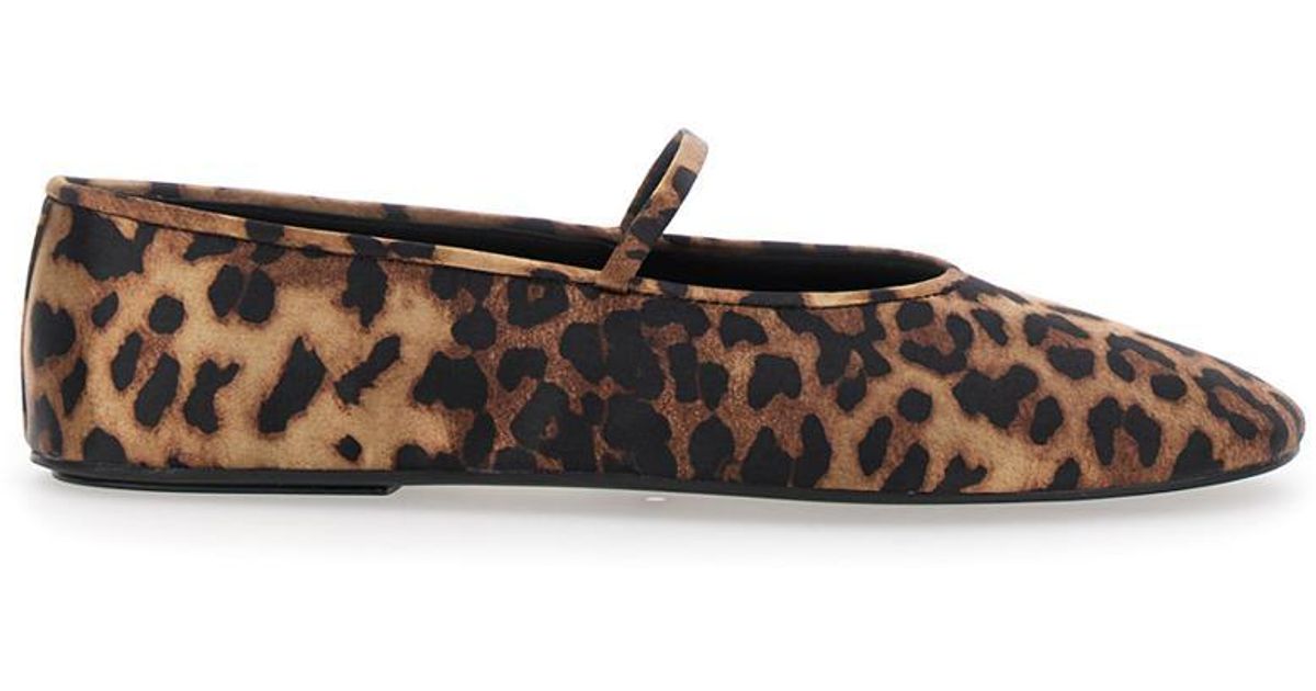 Jeffrey Campbell 'Dancerina' Ballet Shoes With Strap And Leopard Print ...