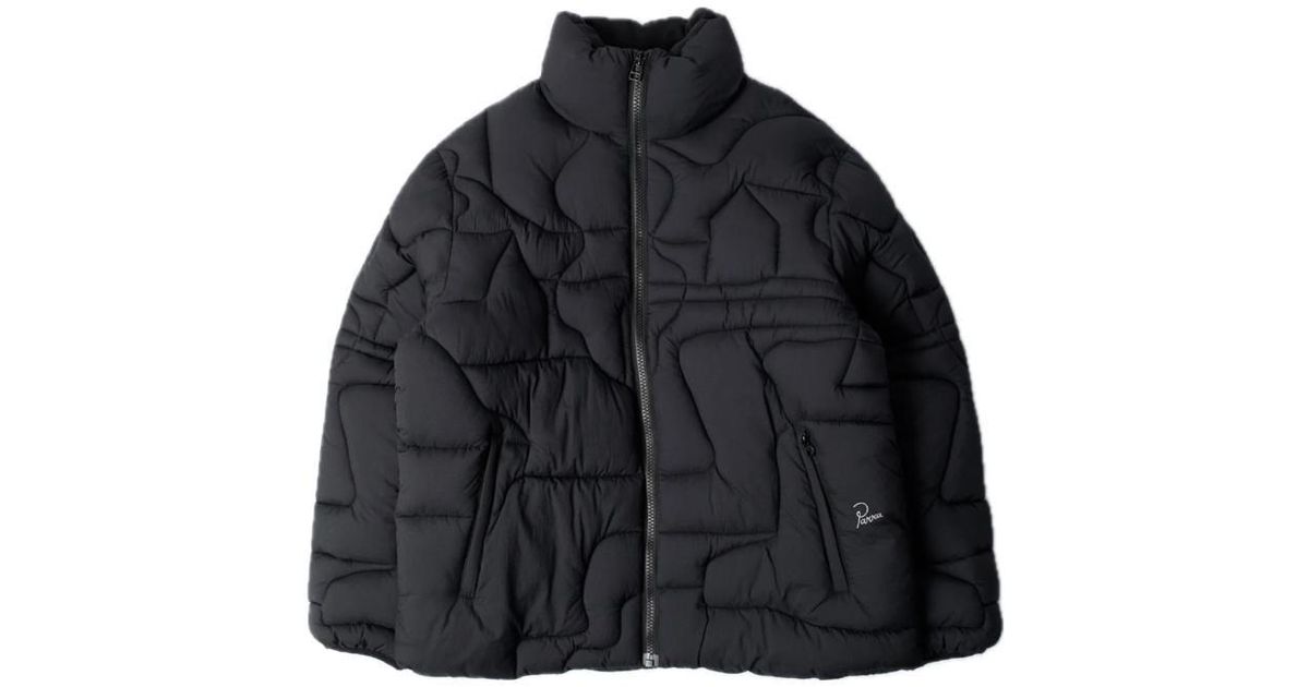 by Parra Boring Village Puffer Jacket in Black for Men | Lyst