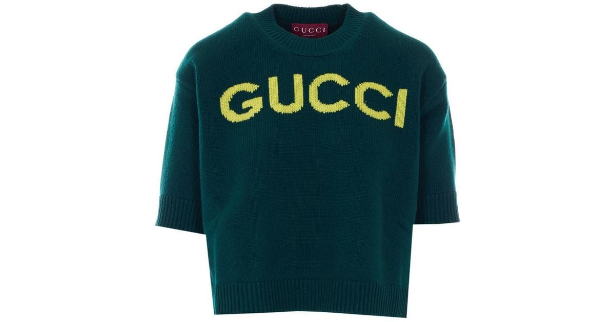 Gucci Top in Green | Lyst UK