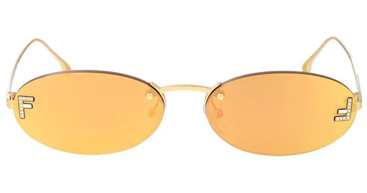 Fendi Sunglasses in Natural | Lyst