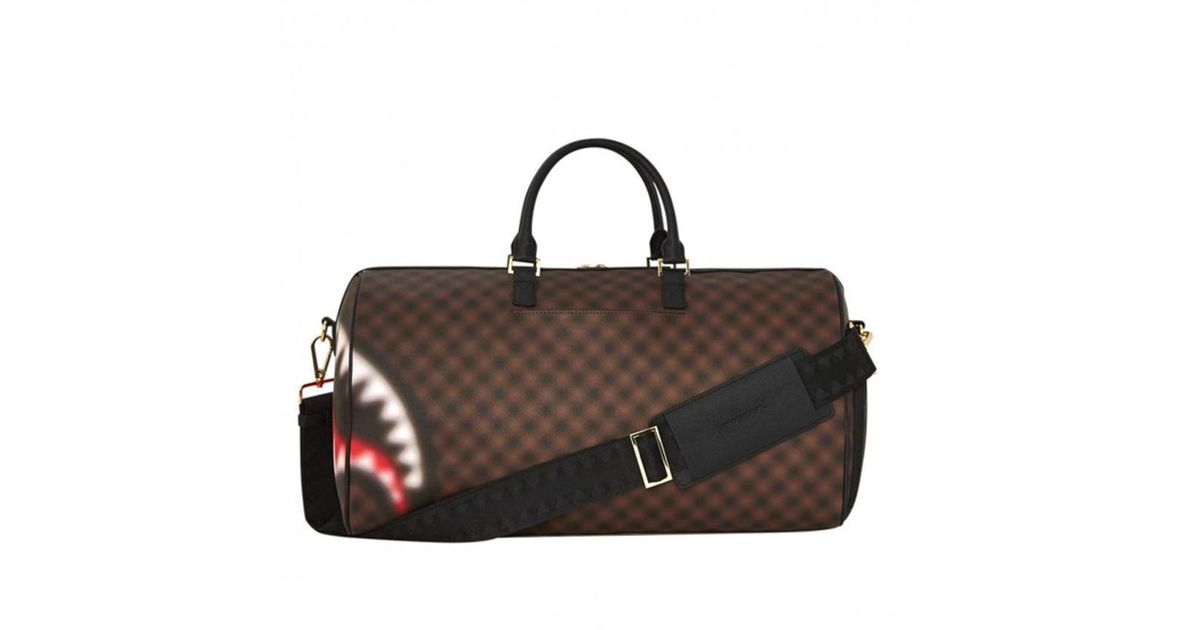 Sprayground Duffle Bag in Brown | Lyst