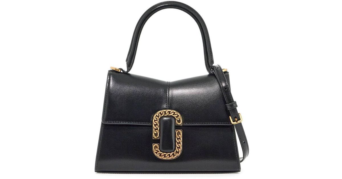 Marc Jacobs The St. Marc Top Handle Handbag in Black | Lyst