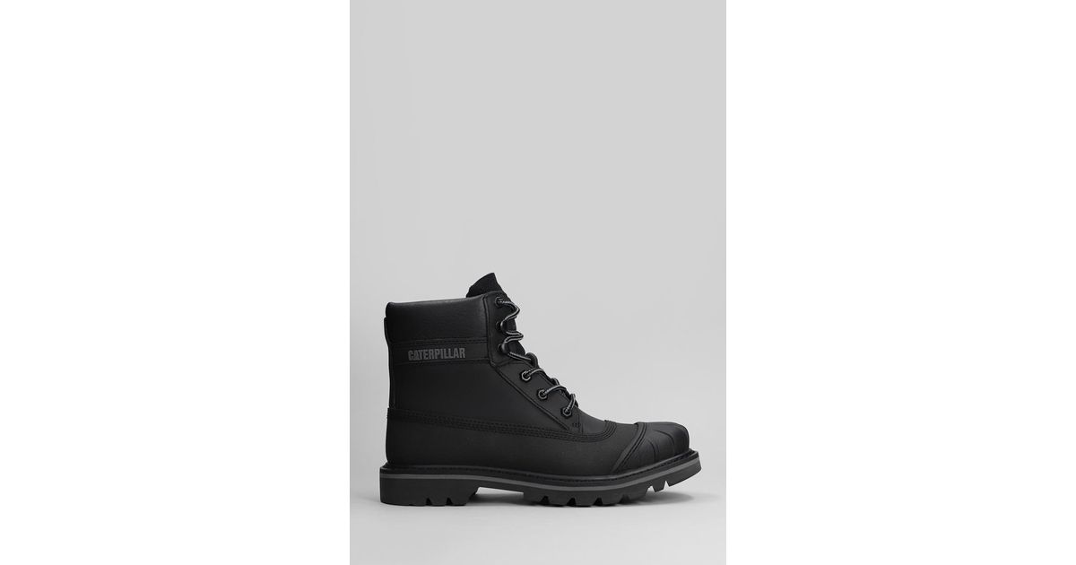 Caterpillar Colorado Galosh Wp Combat Boots in Black for Men | Lyst