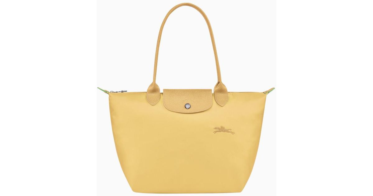 Longchamp Wheat Le Pliage Original M Bag in Yellow | Lyst Australia