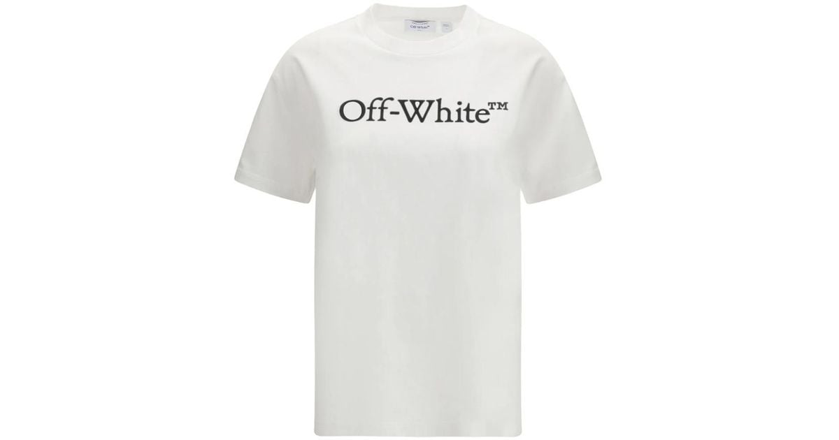 Off-White c/o Virgil Abloh Big Logo Bookish Regular Tee Clothing in ...